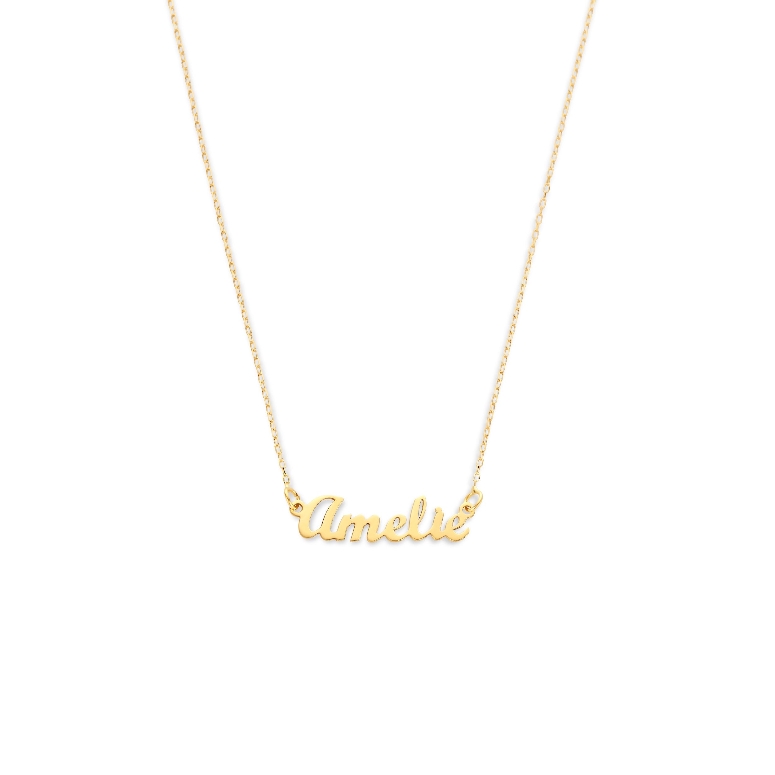 Name Necklace Very Fine (18kt) – Olivia for Kids